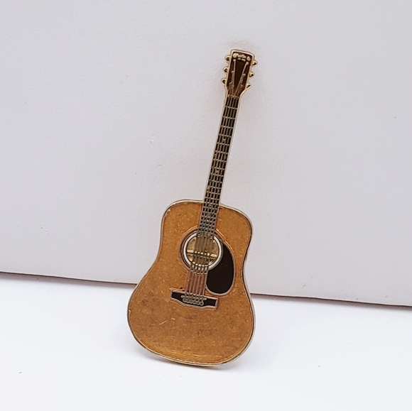 future primitive | Jewelry | Vintage Guitar Brooch Future Primitive Copper Enamel Color | Poshmark